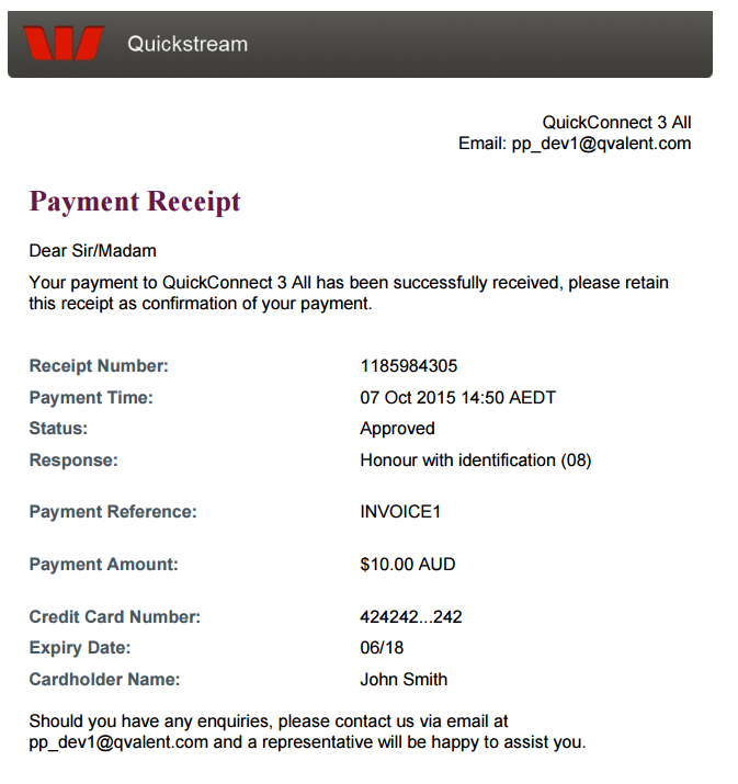 QuickWeb integration guide